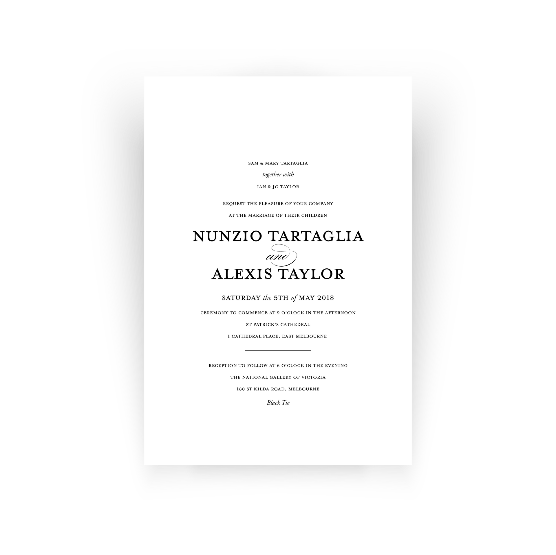 Alexis | Wedding Invitation – Paper Chic